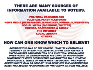 Voting, Your Right, Your Responsibility | PPTX