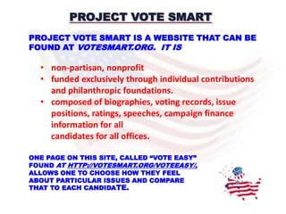 Voting, Your Right, Your Responsibility | PPTX