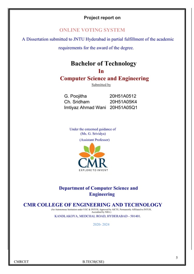 voting project mini project .pdf | Internet | Computing