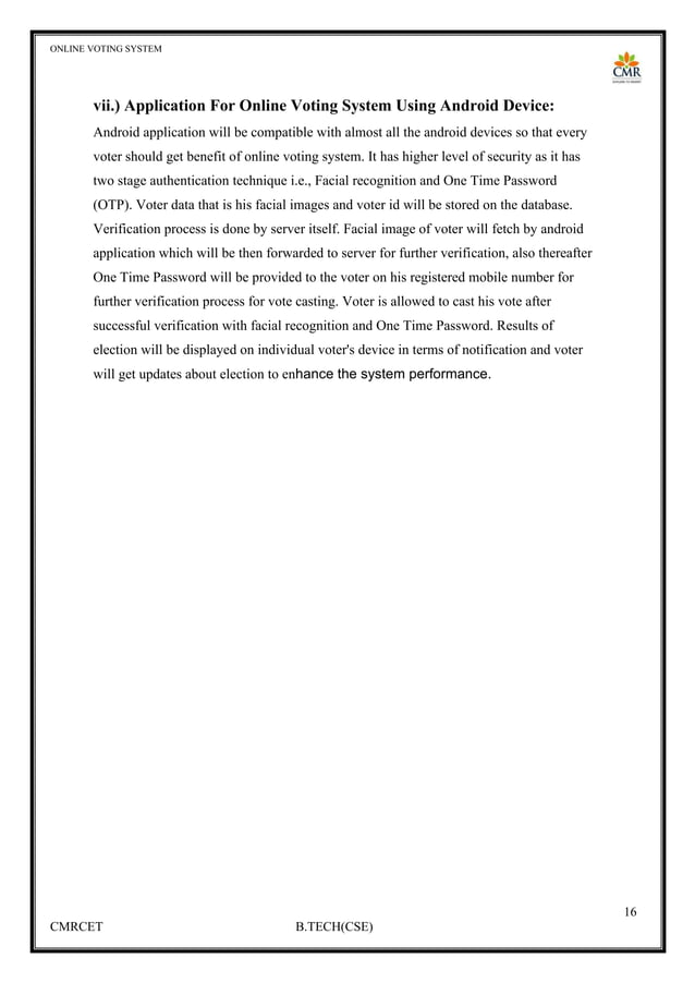 voting project mini project .pdf | Internet | Computing