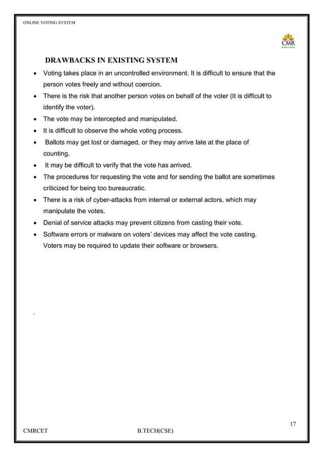 voting project mini project .pdf | Internet | Computing