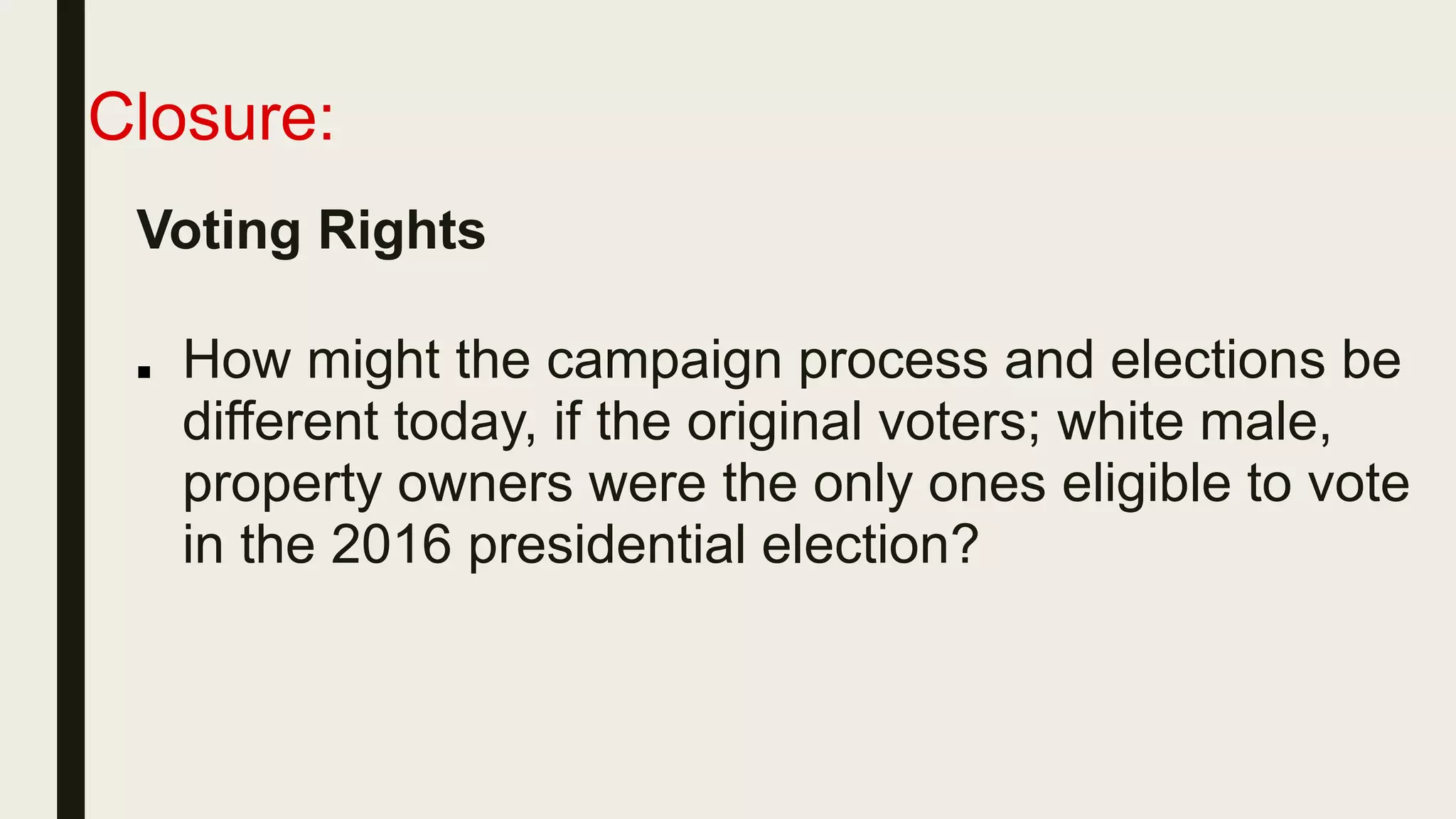 Voting rights | PPTX