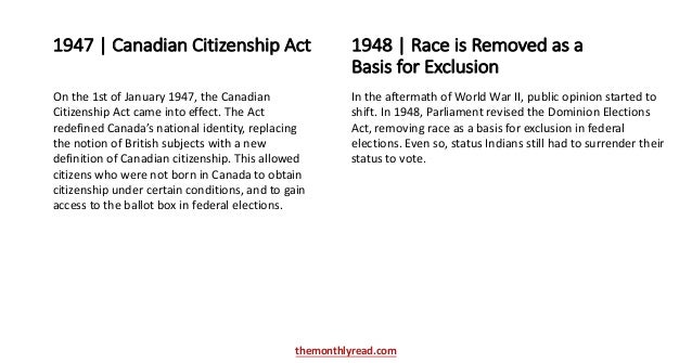 A History of Voting Rights in Canada | PDF