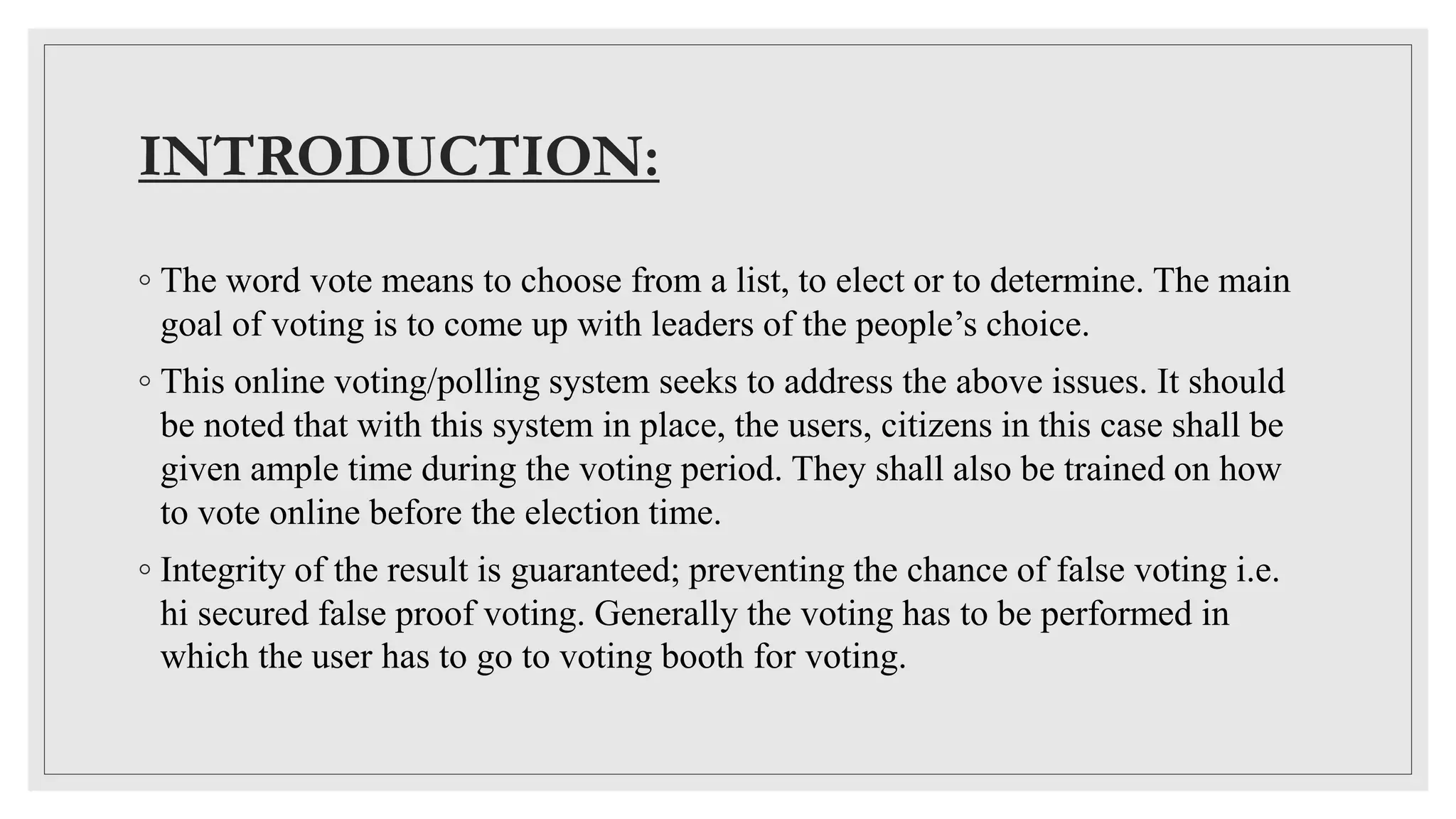 Voting System Pptx