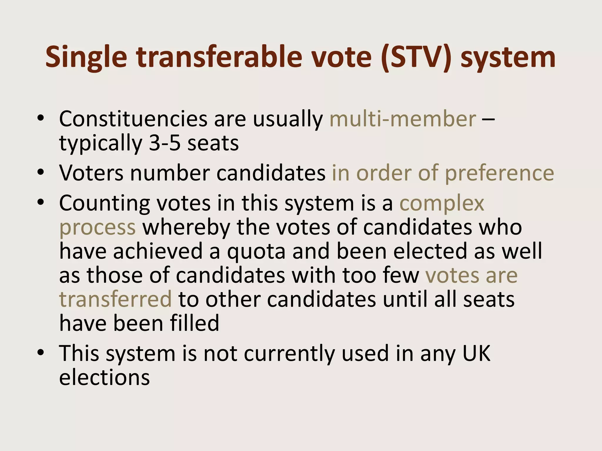 Voting systems in elections | PPT