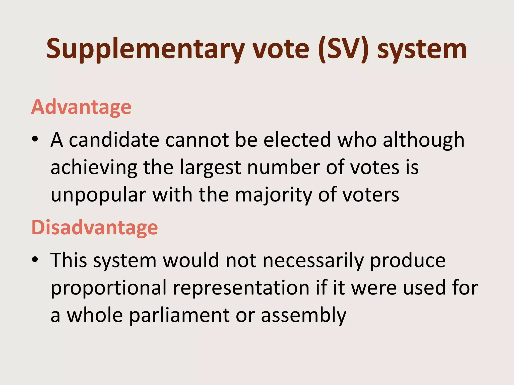 Voting systems in elections | PPT