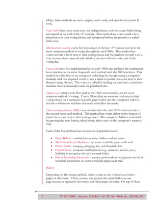 Voting White Paper | PDF