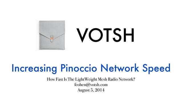How Fast Is The Arduino Pinoccio LightWeight Mesh Radio Network? | PDF