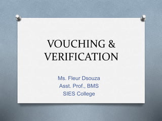 Vouching and Verification | PPTX