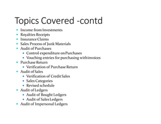 vouching in Auditing for B. Com. Students | PPT