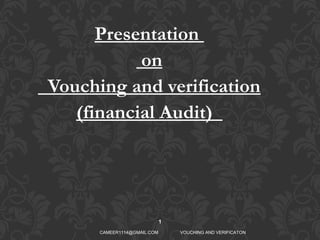 Vouching and verfication | PPT