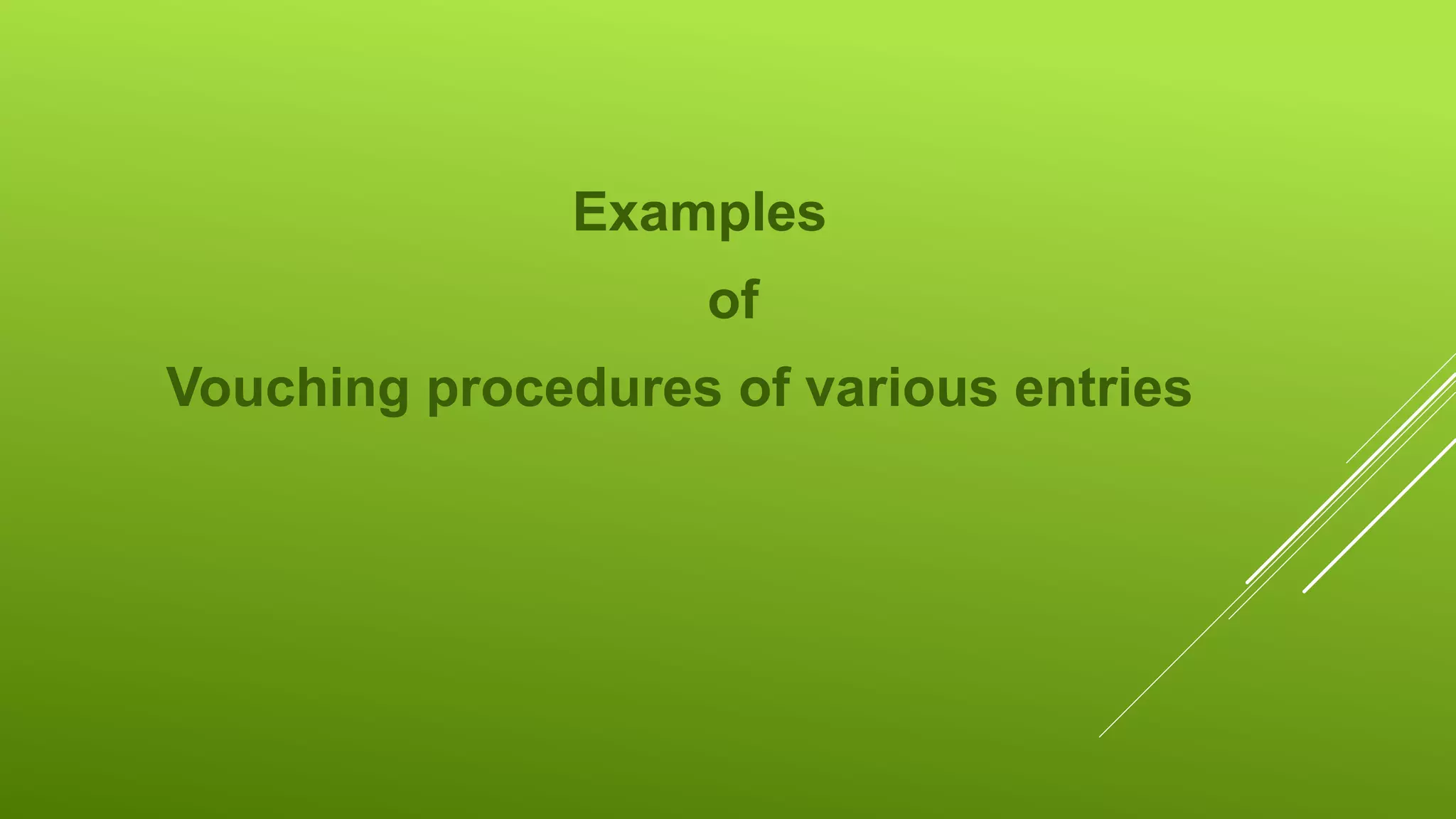 'Vouching of cash book' | PPTX