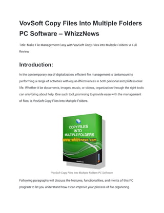 VovSoft Copy Files Into Multiple Folders PC Software – WhizzNews.pdf