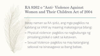 VOWC.pptx Violence of Against Women and Children | PPTX