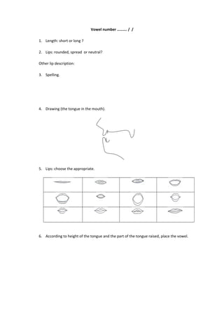 Vowel description | DOC