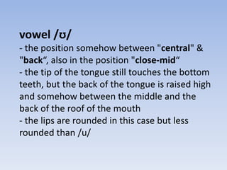 Vowel Diagram (Teaching ESL) | PPT