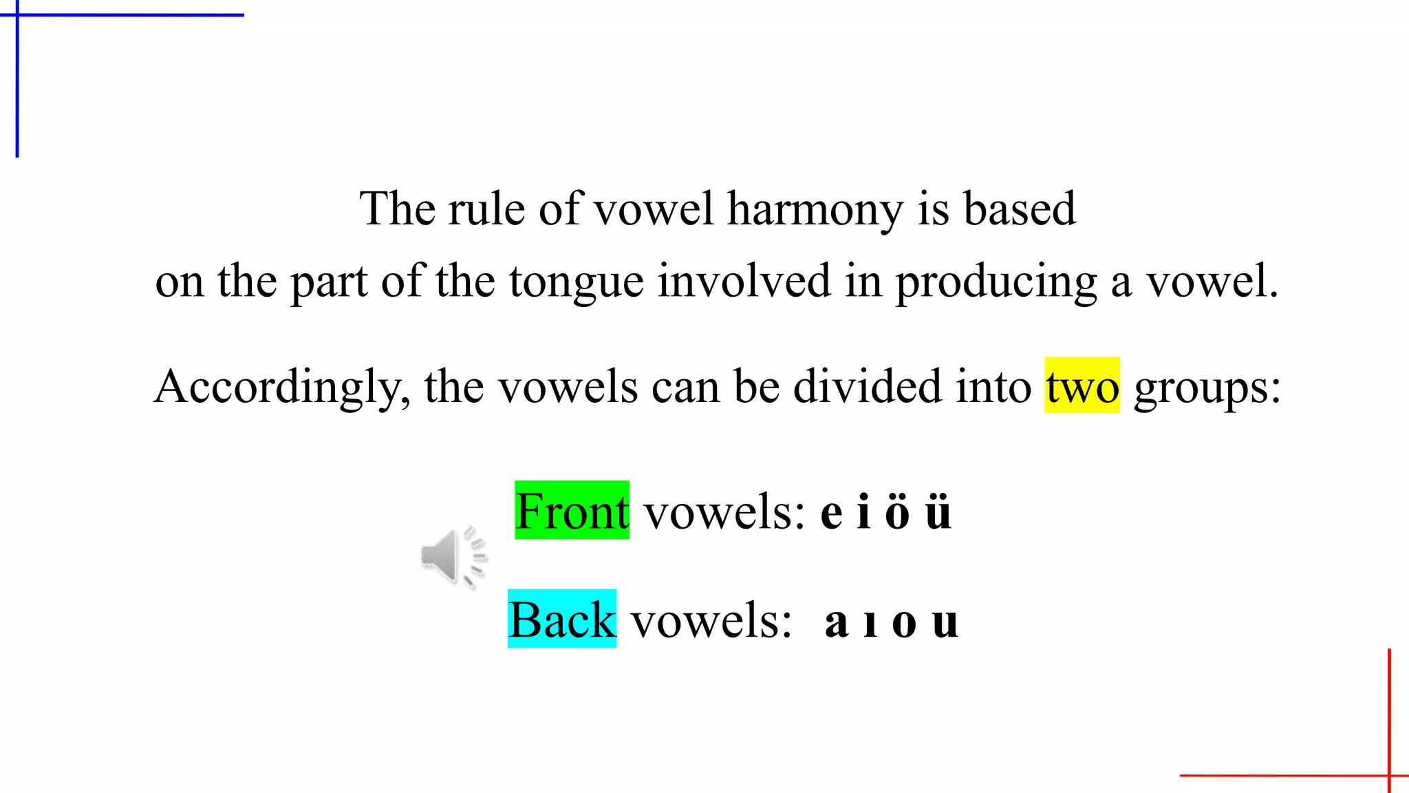 Turkish vowel harmony | PDF