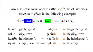 Turkish vowel harmony | PDF