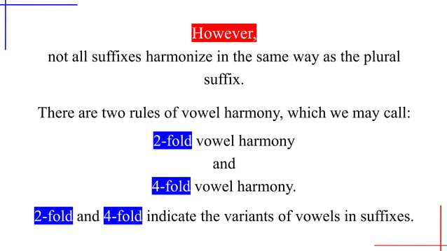 Turkish vowel harmony | PDF | Ear, Nose and Throat Conditions ...