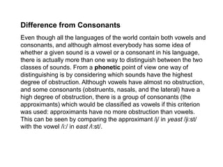 English Vowel Sounds - Phonetics and Phonology | PPTX