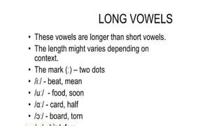 VOWELS in Phonetics and phonology, linguistics | PPT