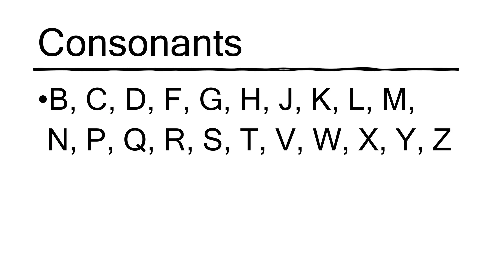 Vowels and consonants | PPT