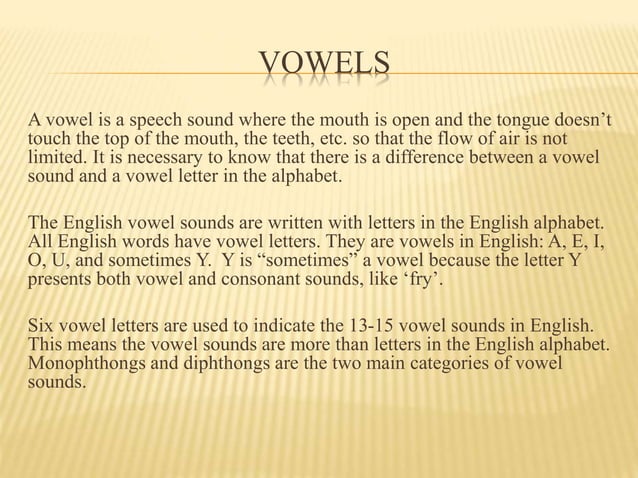 vowels and consonants.pptx | Ear, Nose and Throat Conditions | Diseases and Conditions