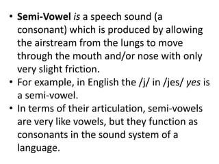 Vowels and diphtong | PPTX