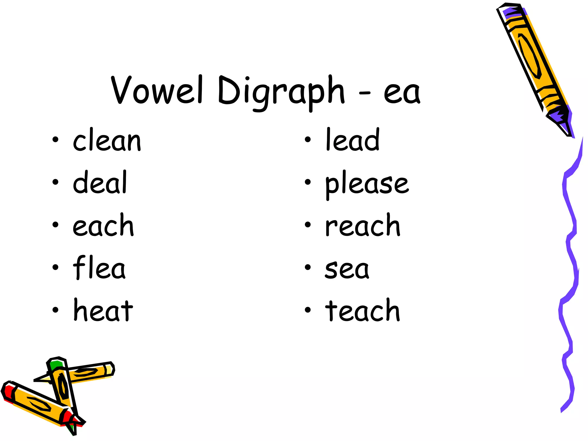 Vowels Digraphs | PPT