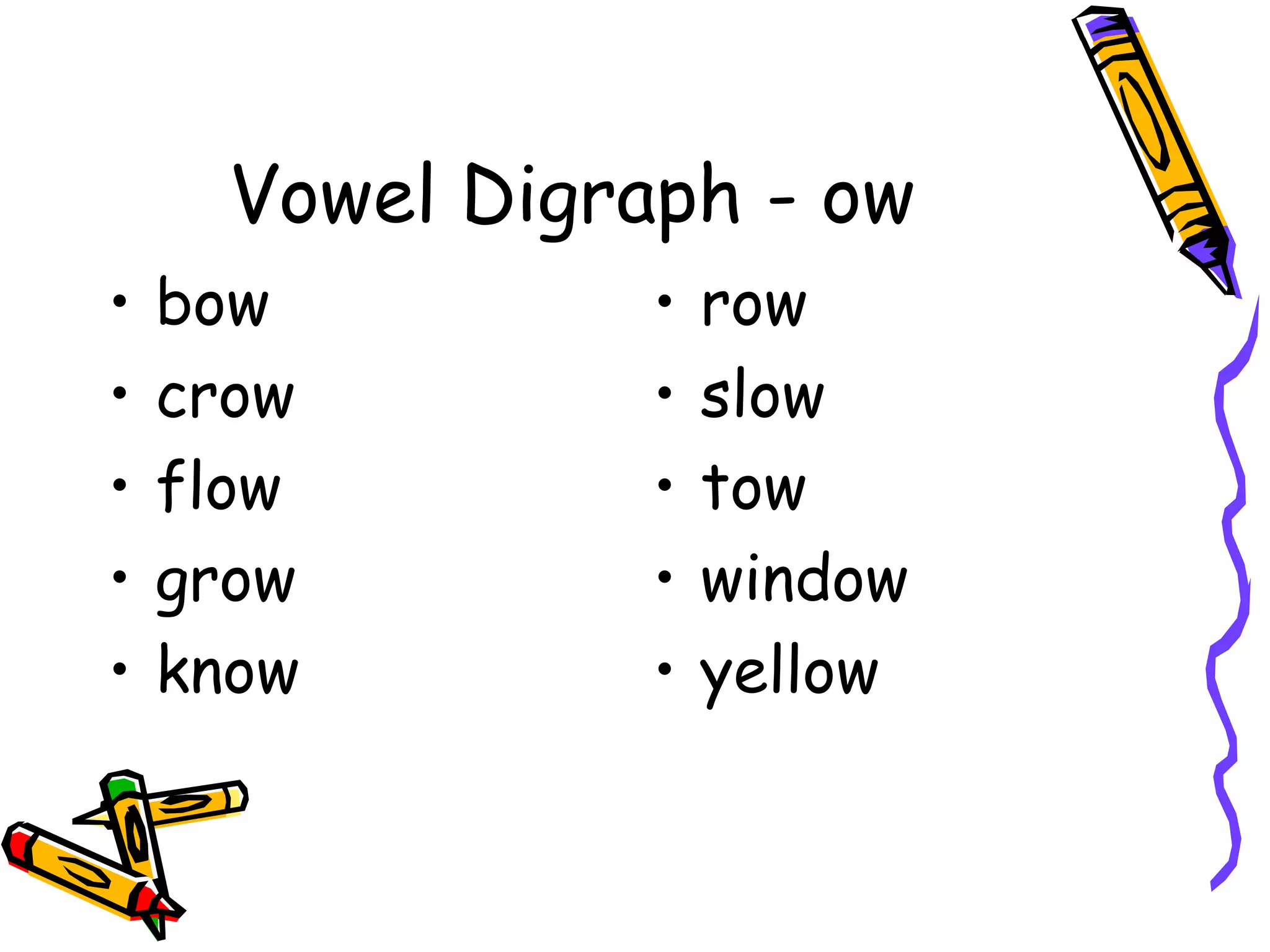 Vowels Digraphs | PPT