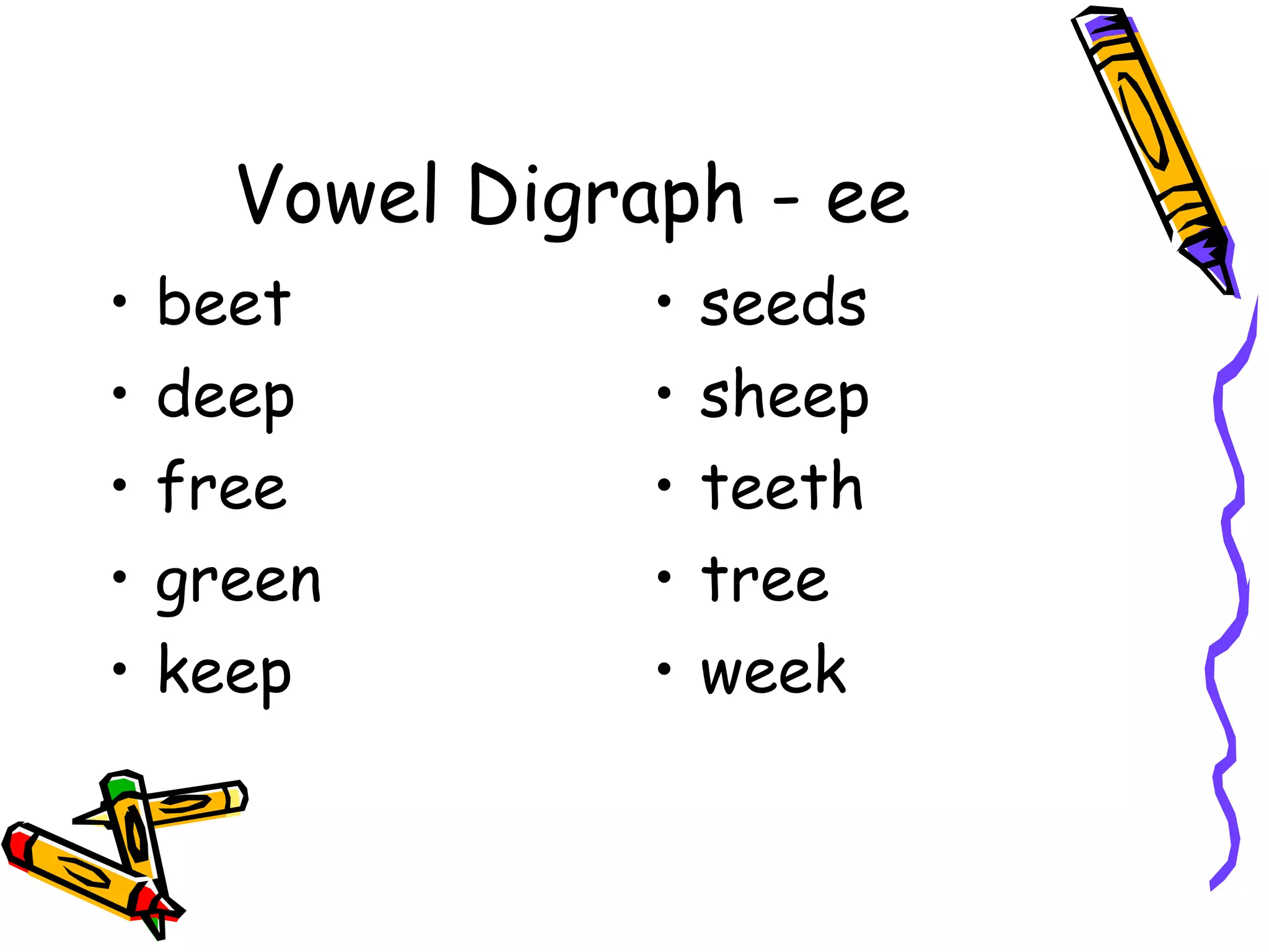 Vowels Digraphs | PPT