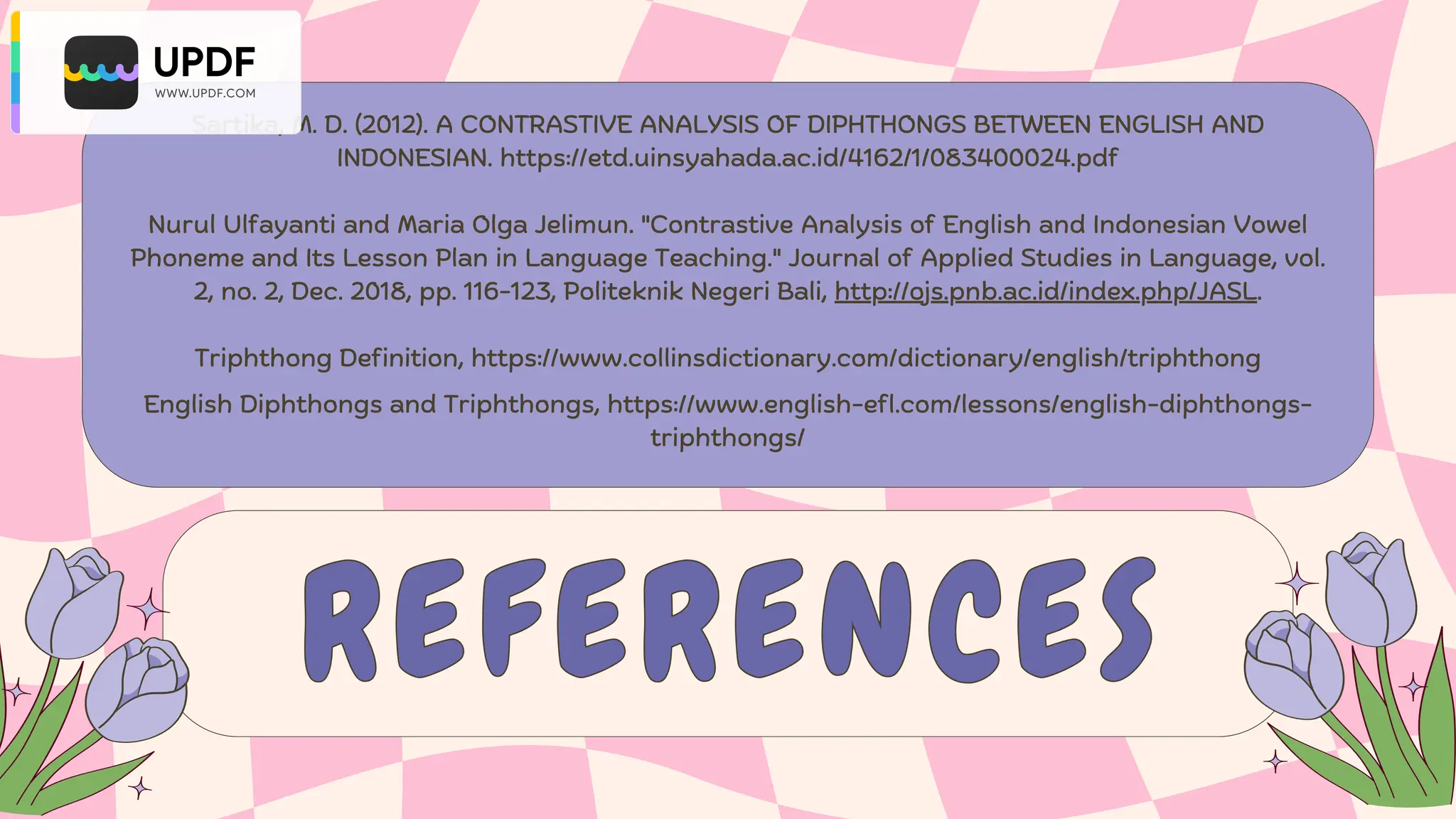 Vowels, Diphthongs, and Triphthongs Presentation | PDF