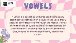 Vowels, Diphthongs, and Triphthongs Presentation | PDF