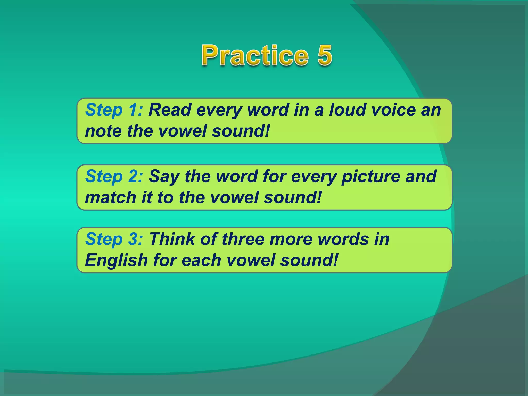 Vowel sounds | PPT