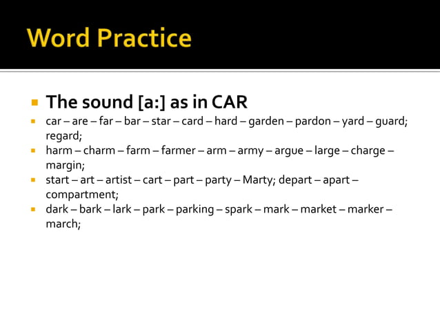Vowel sounds | PPT