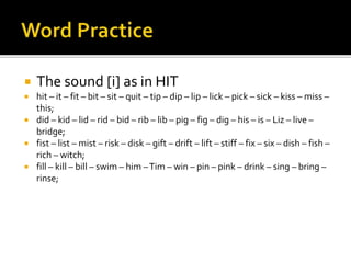 Vowel sounds | PPT