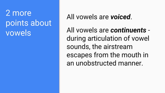 Vowels | PPT