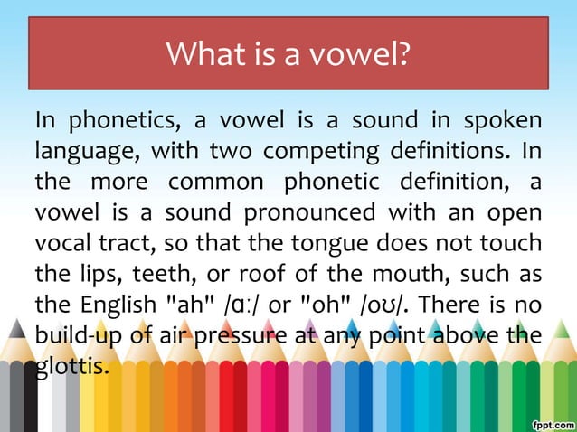Vowels sounds | PPT