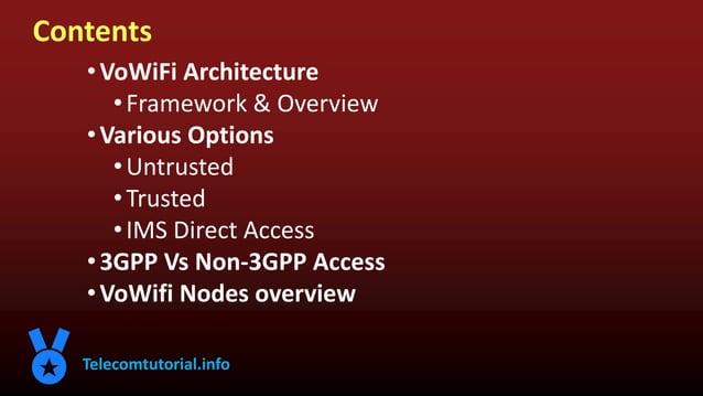 VoWifi 02 - VoWifi architecture overview (pdf ppt) | PDF