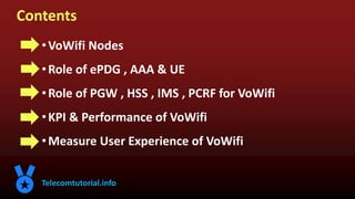 VoWifi 03 - vowifi epdg aaa and architecture (pdf ppt) | PDF