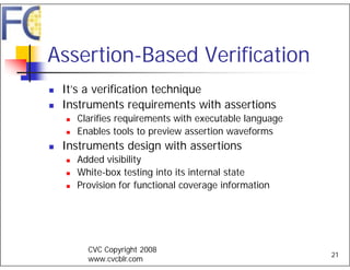 Upgrading to SystemVerilog for FPGA Designs - FPGA Camp Bangalore, 2010 ...