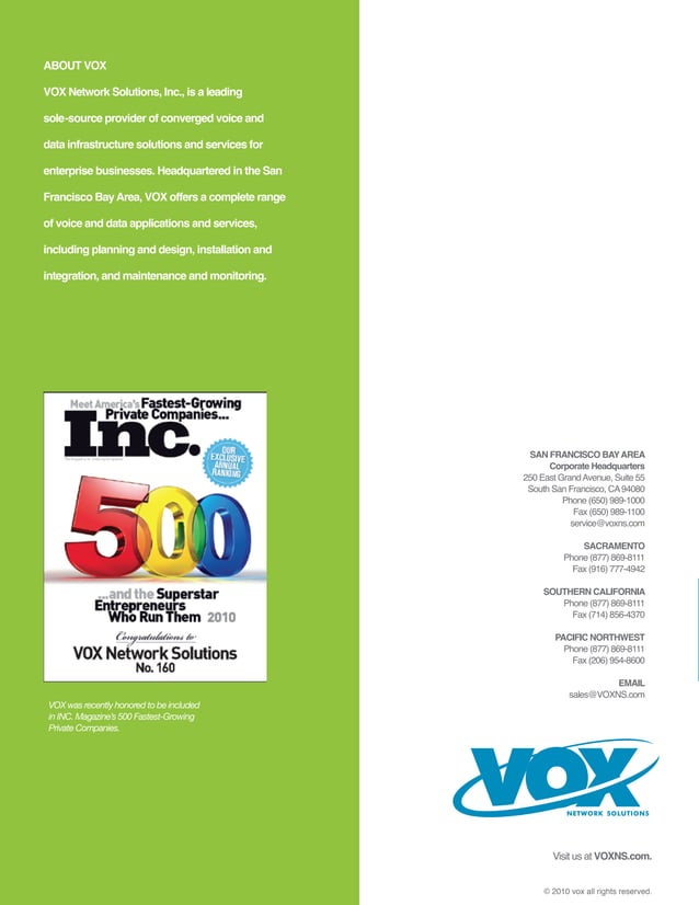 About VOX | PDF