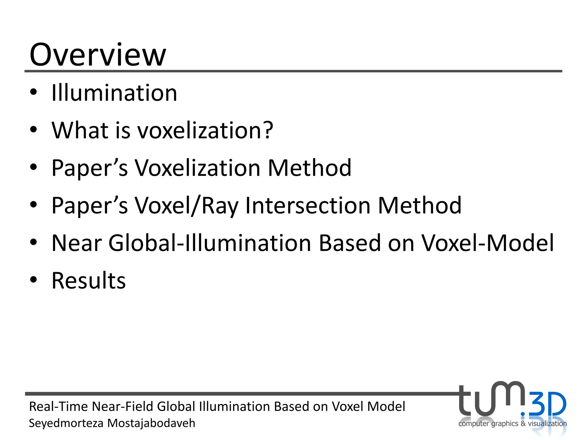Voxel based global-illumination | PPT