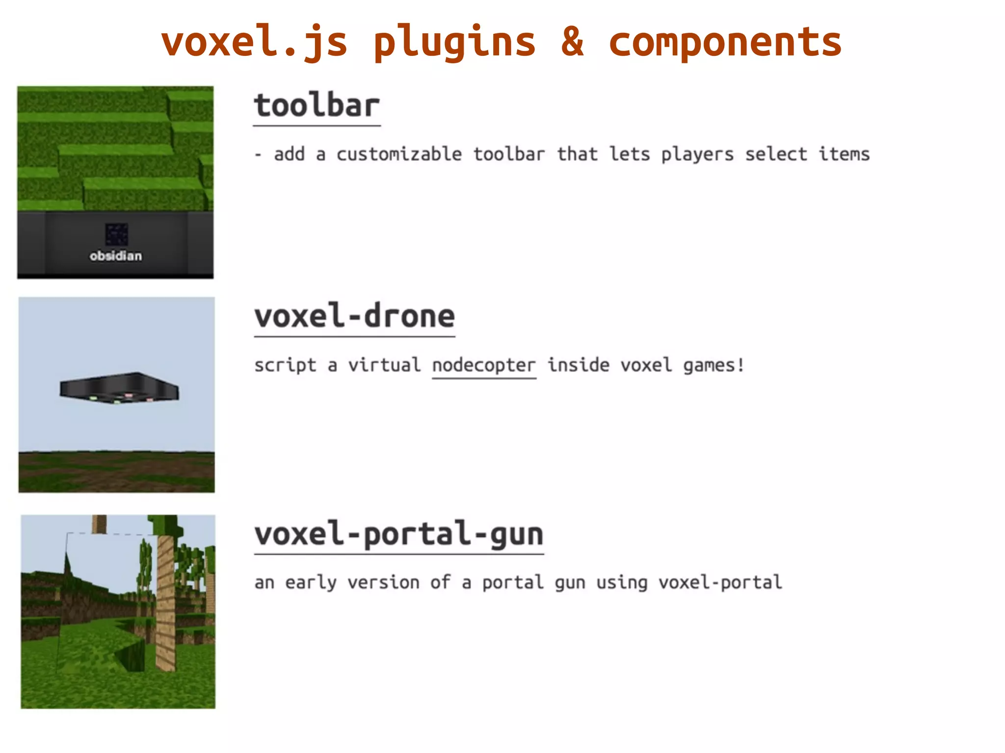 3D Voxel Worlds with voxel.js