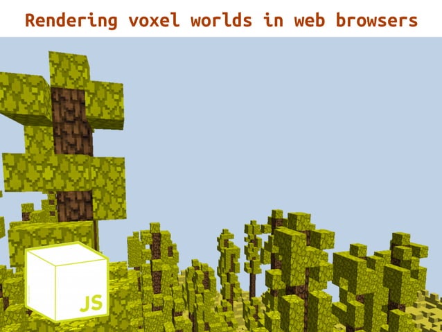 3D Voxel Worlds with voxel.js | Free Download