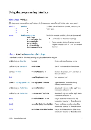 Voxels for Unity: Manual (1.0) | PDF