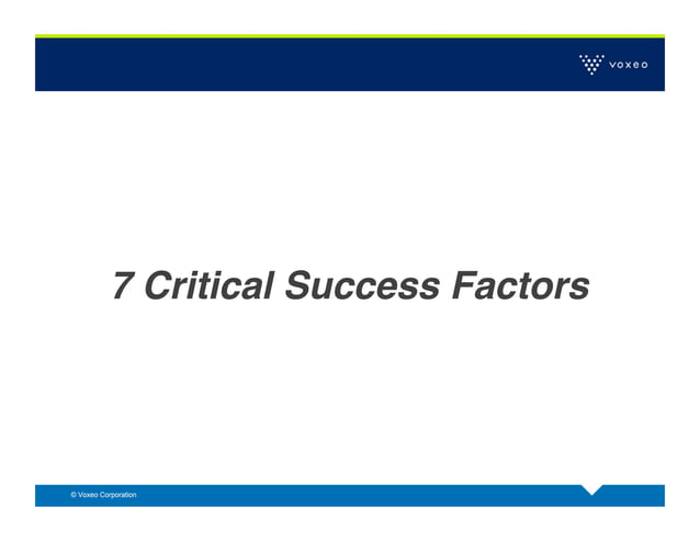 7 Critical Success Factors for Outbound IVR | PPT