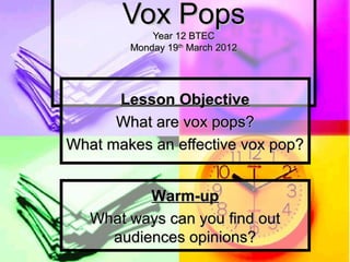 Vox pops | PPT