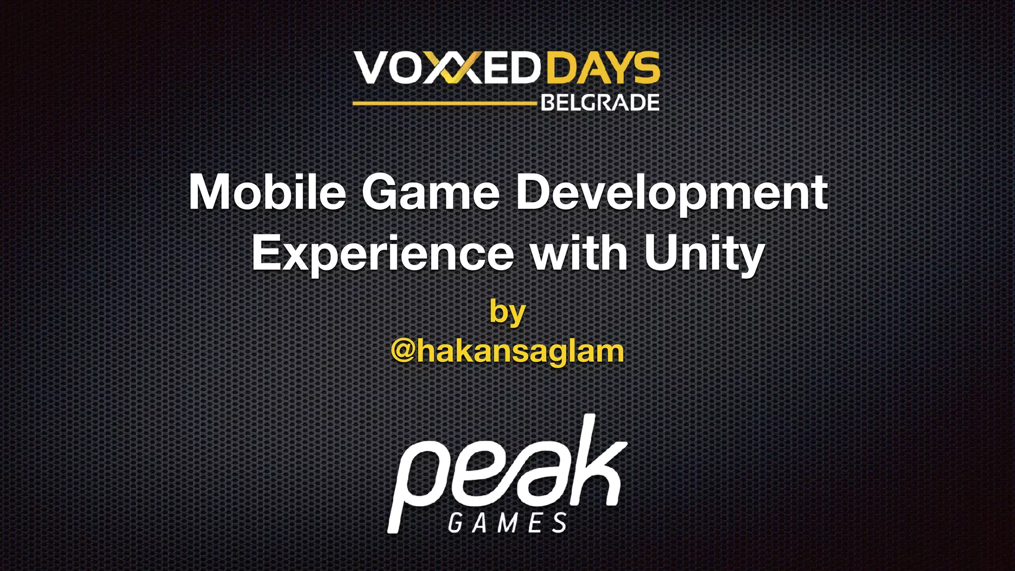 Mobile Game Development in Unity | PDF
