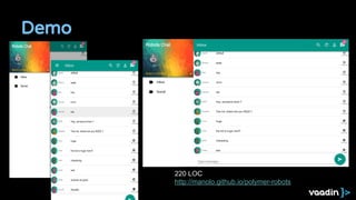 Intro to Web Components, Polymer & Vaadin Elements | PPT